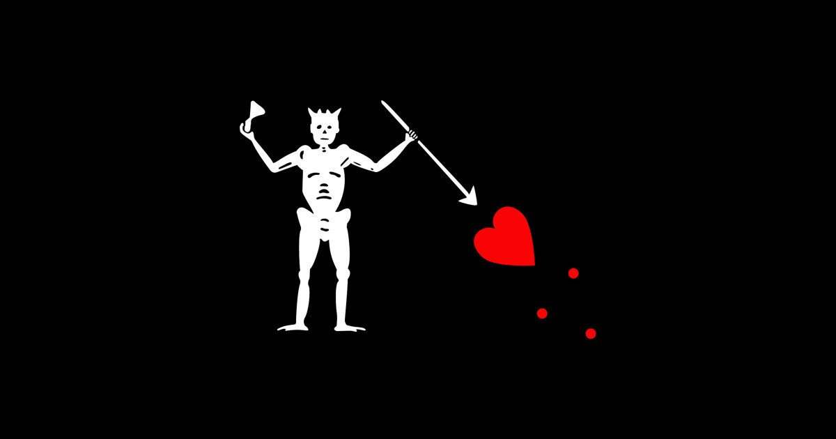 Flag Of Blackbeard - Blackbeard - Sticker | TeePublic