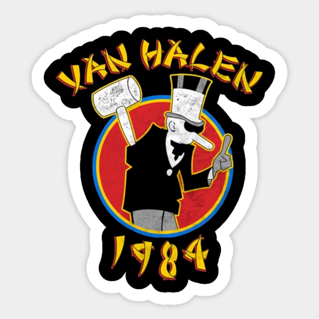 Hammer man - Van Halen - Sticker | TeePublic