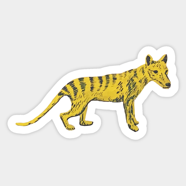 Tasmanian Tiger - Tiger - Sticker | TeePublic
