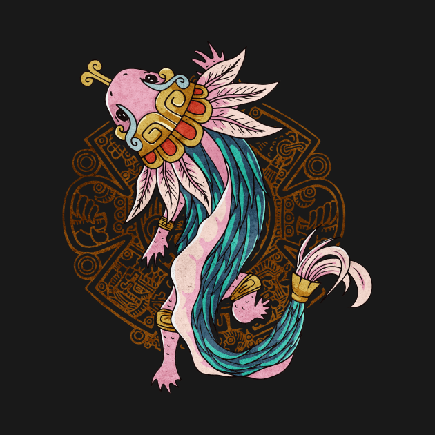 Quetzalcoatl Axolotl Ancient Aztec Serpent Mayan Inca Toltec Gift ...