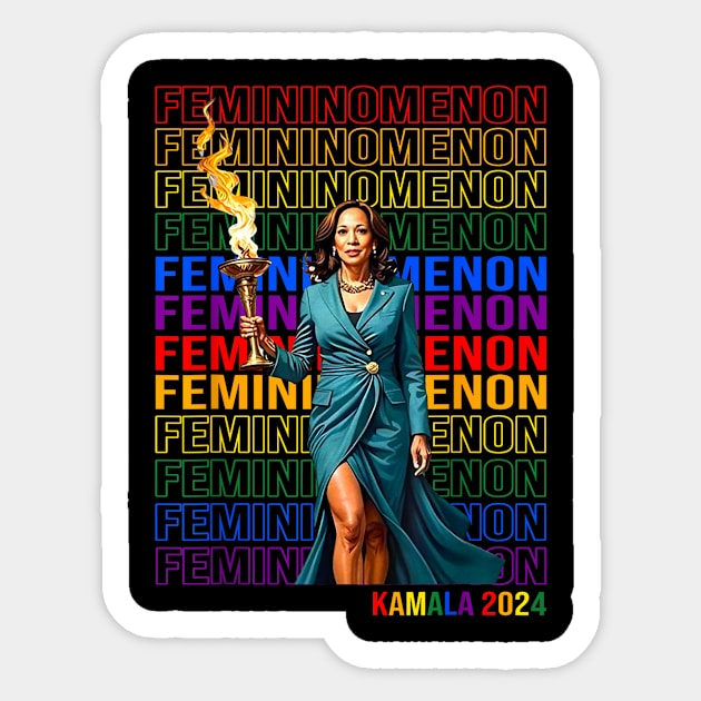 Femininomenon Kamala Harris 2024 - Kamala Harris 2024 - Sticker | TeePublic
