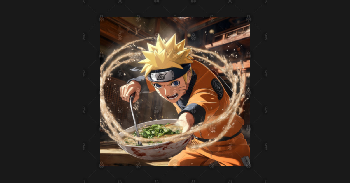 naruto rasenshurieken vegetable ramen - Naruto Anime - T-Shirt | TeePublic