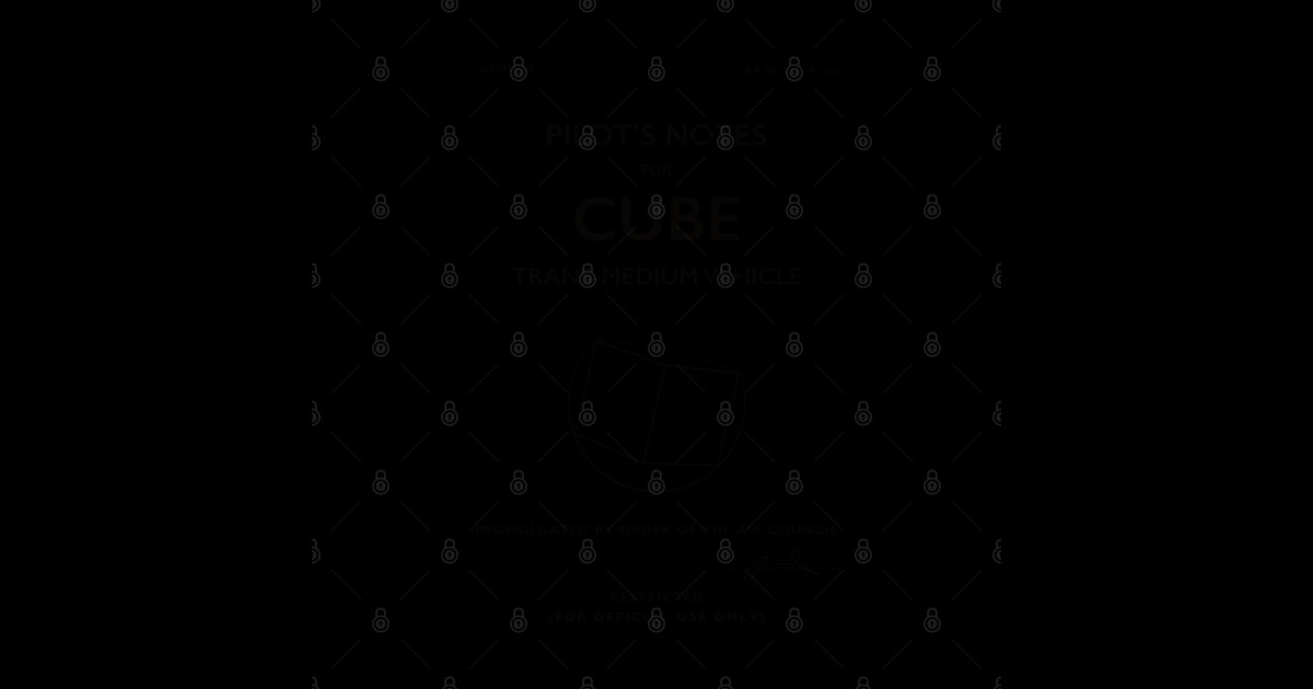 Cube (in sphere) UAP Pilot Notes - Pilot Notes - Sticker | TeePublic