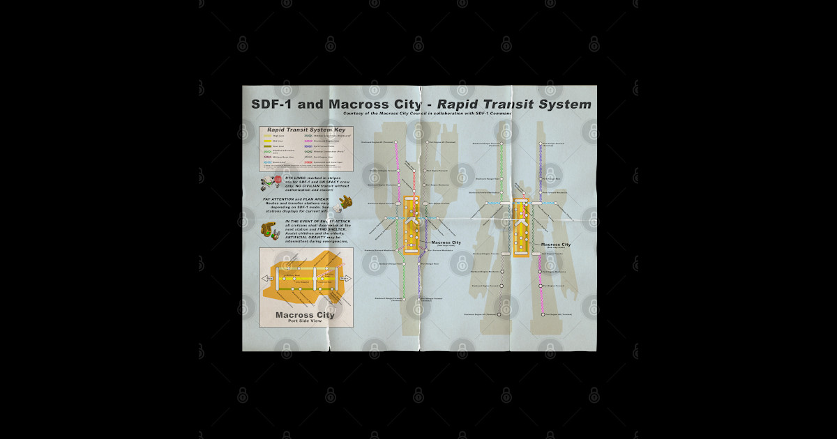 Asplenia Studios: SDF-1 Rapid Transit System map - Sdf1 - Posters and ...