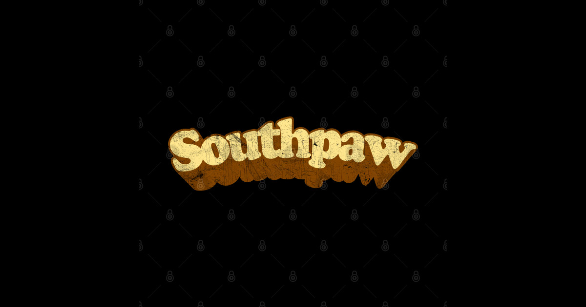 Southpaw - Left Handed Typography Design - Left Hand - Sticker | TeePublic