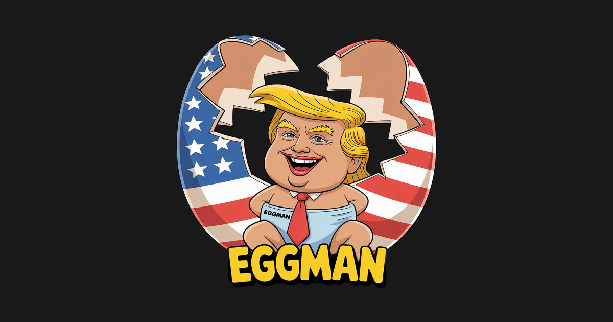 EGGMAN ANTI-MAGA Anti-Trump Agenda Hilarious Egg - Eggman Anti Maga ...