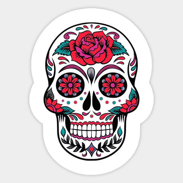 Calavera - Calavera Skull - Sticker | TeePublic