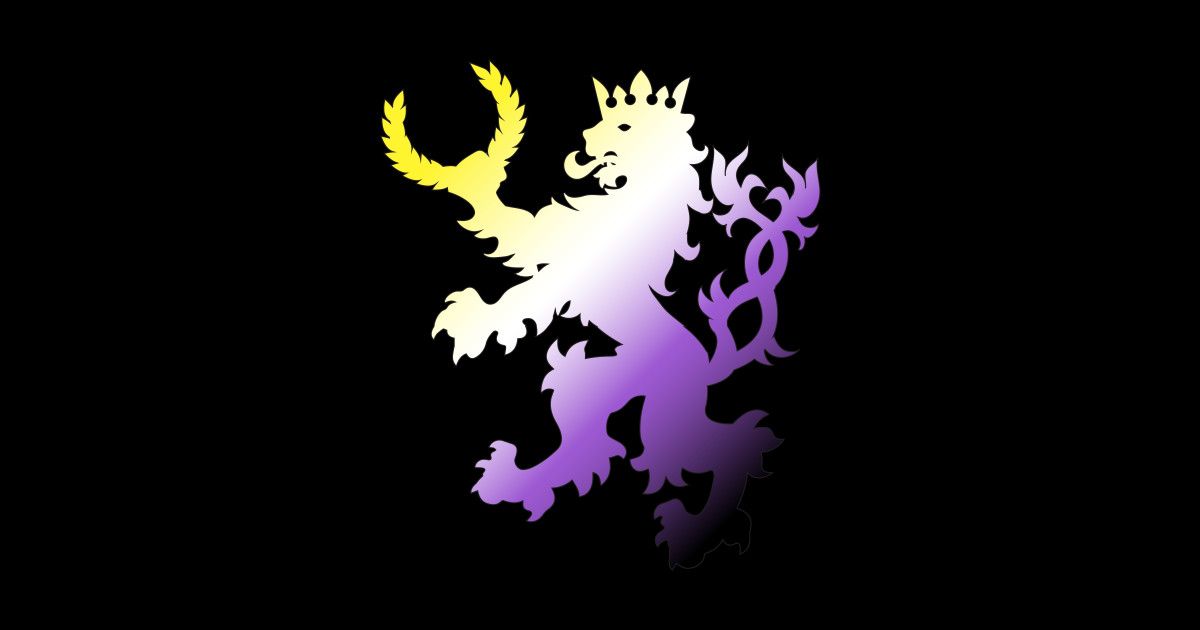 An Tir Pride - Nonbinary- Silhouette - Nonbinary - Sticker | TeePublic