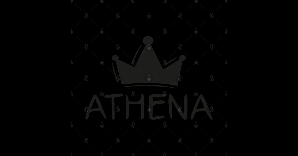 Athena name, Sticker design. - Athena - Sticker | TeePublic