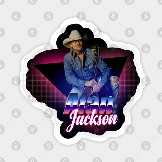 Alan Jakcson // Retro 80s Styled Fanart Design - Country Music ...