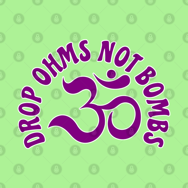 Purple Ohm Drop Ohms Not Bombs - Purple Ohm - Mug | TeePublic