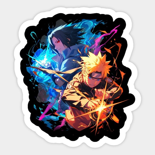 sasuke and naruto - Sasuke - Sticker | TeePublic