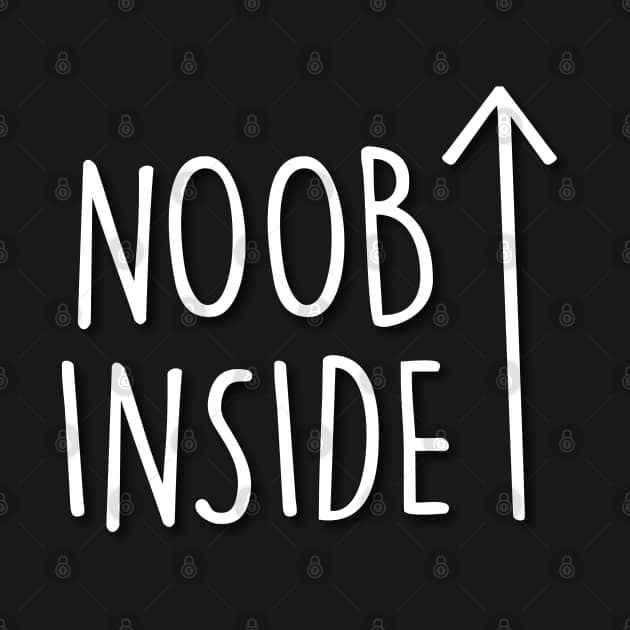 Noob Inside with Arrow - Noob - T-Shirt | TeePublic