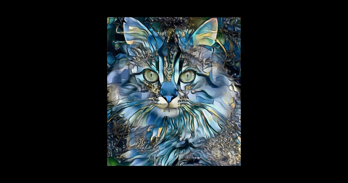 Luga, cat, chat, cat, gato, kitty, feline, lea roche paintings - Place ...
