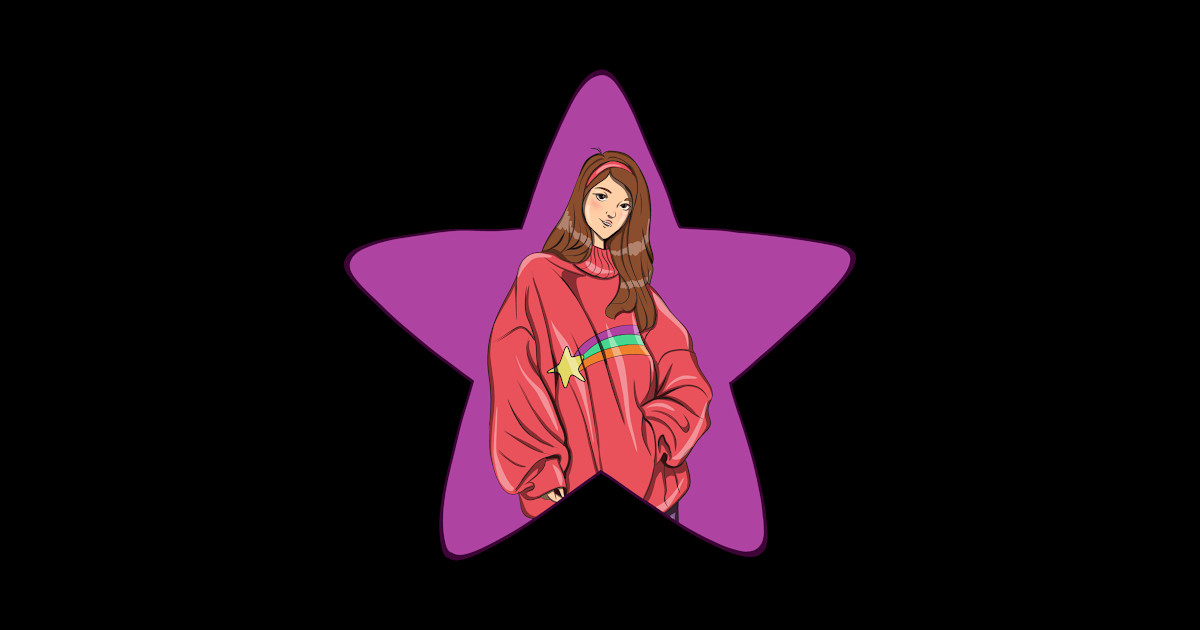 Mabel gravity falls (purple) - Gravity Falls - Sticker | TeePublic