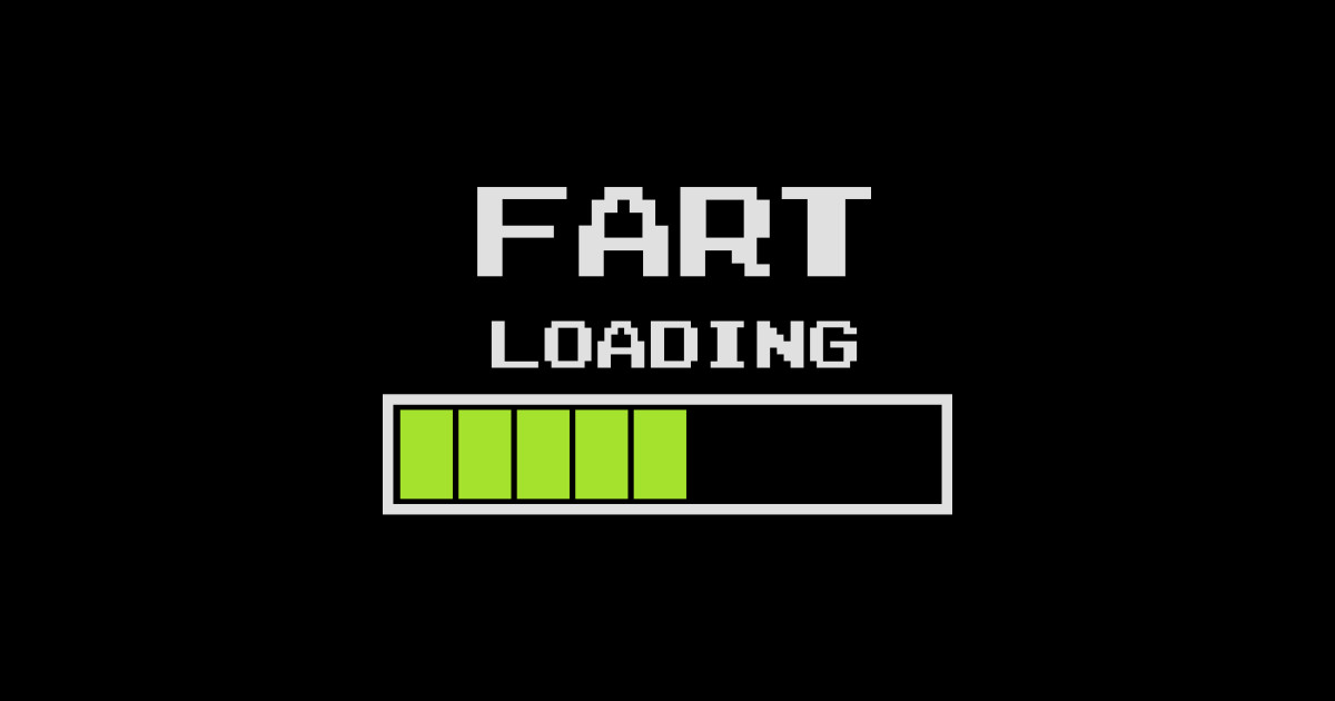 Fart Loading Funny Computer Retro T shirt - Fart - Sticker | TeePublic