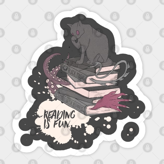 Reading is fun - Reading - Sticker | TeePublic