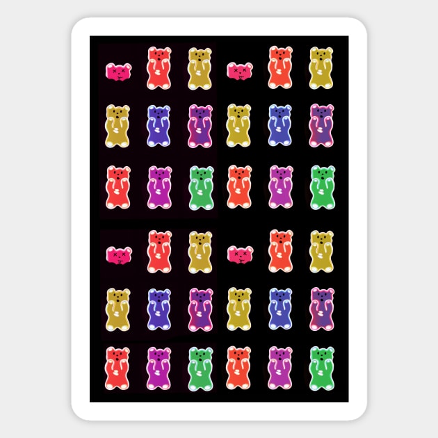 Gummy bear scream edition - Gummy Bears - Sticker | TeePublic
