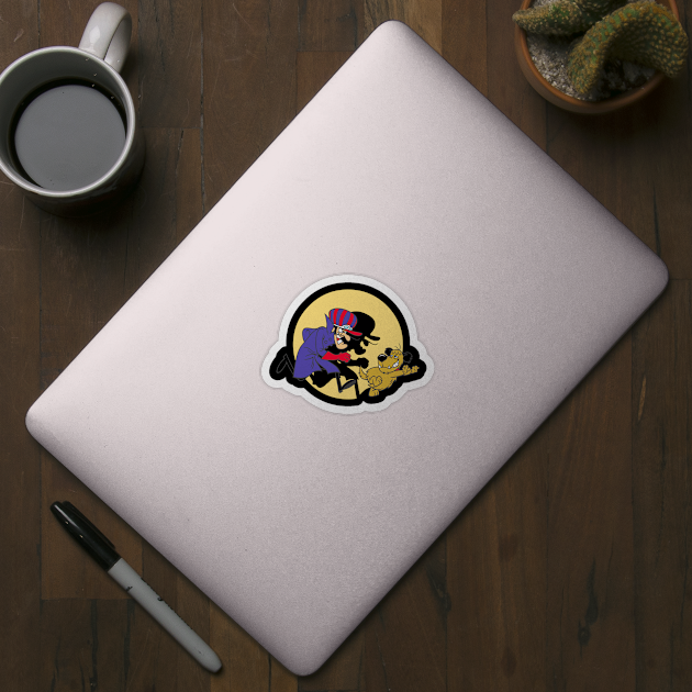 The adventures of dick and muttley - Wacky Races - Sticker | TeePublic