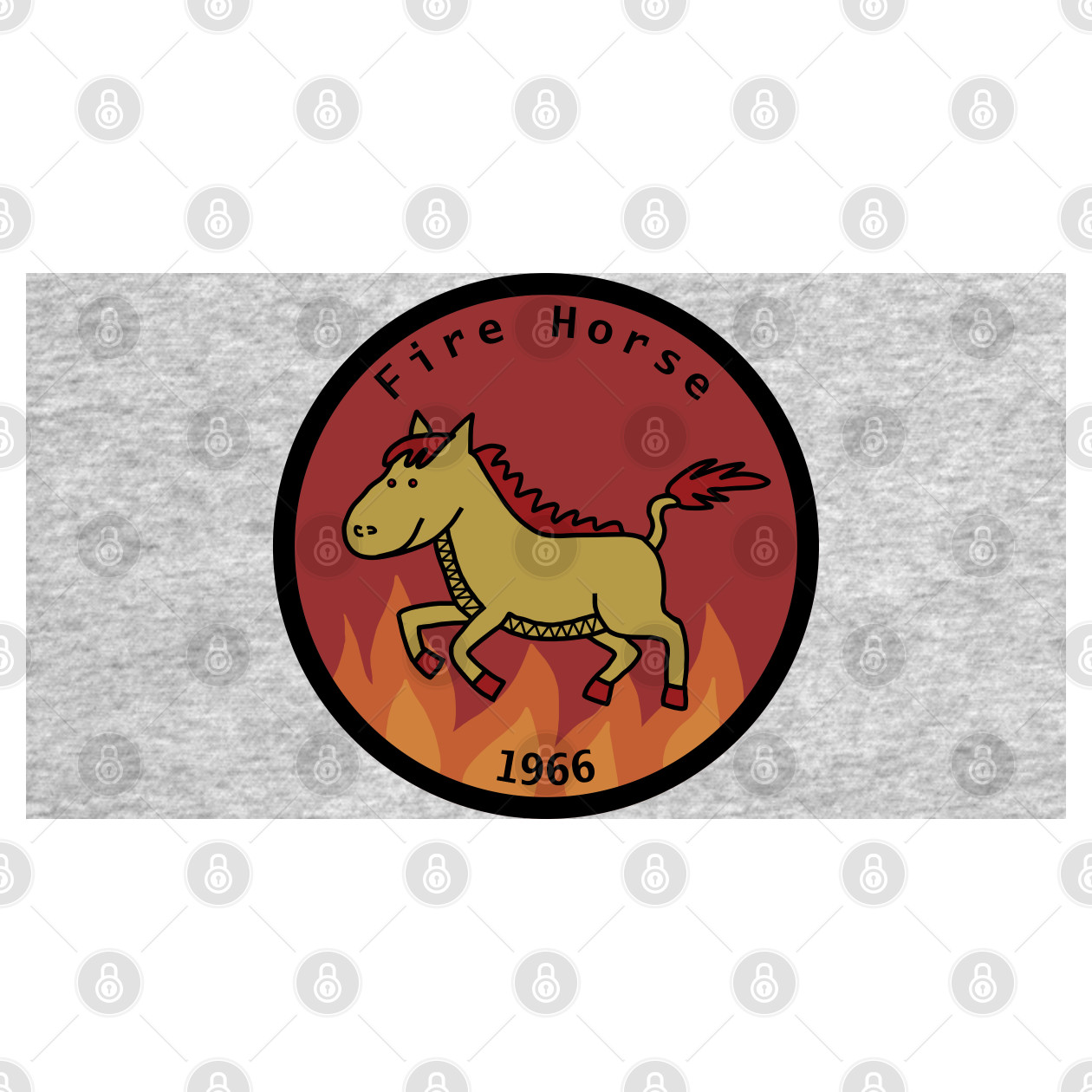 Year of the Horse 1966 Fire Horse FRONT AND BACK - Year Of The Horse ...