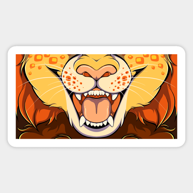 Lion maw - Furry - Sticker | TeePublic