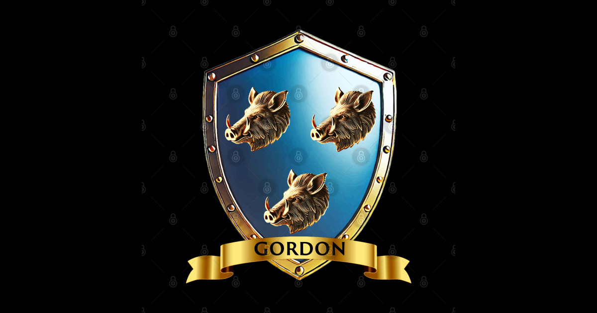 Gordon Shield Bold as a Boar, Sharp as a Blade - Gordon Shield Only ...