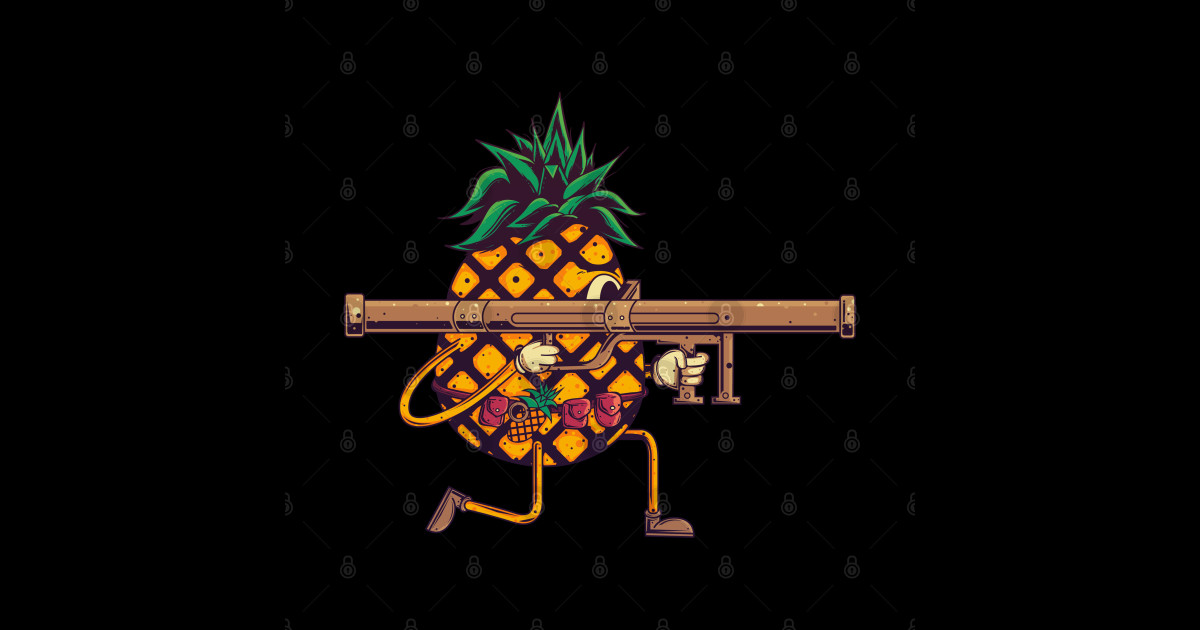 The Pineapple War - Pineapple - Sticker | TeePublic