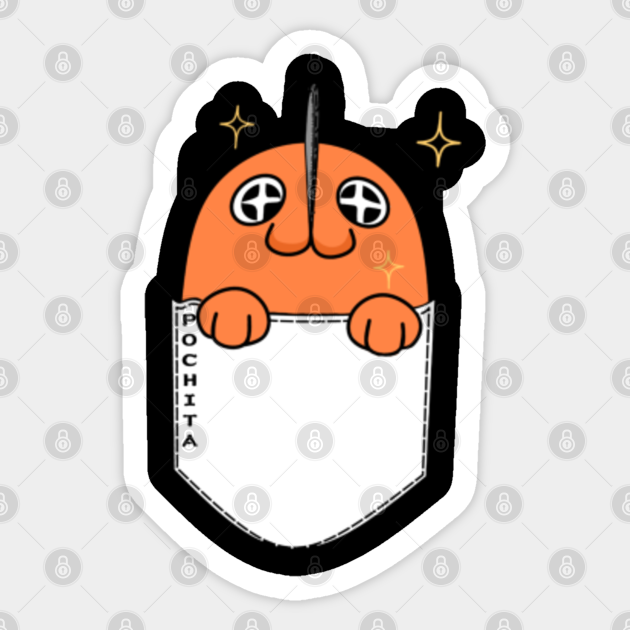 Pochita kawaii - Pochita - Sticker | TeePublic