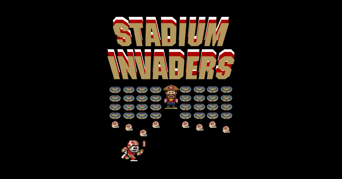 stadium invaders aka 49er Empire - Stadium Invaders - Sticker | TeePublic