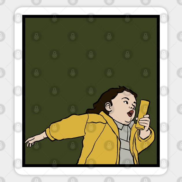 Running Girl Meme - Running Girl - Sticker | TeePublic