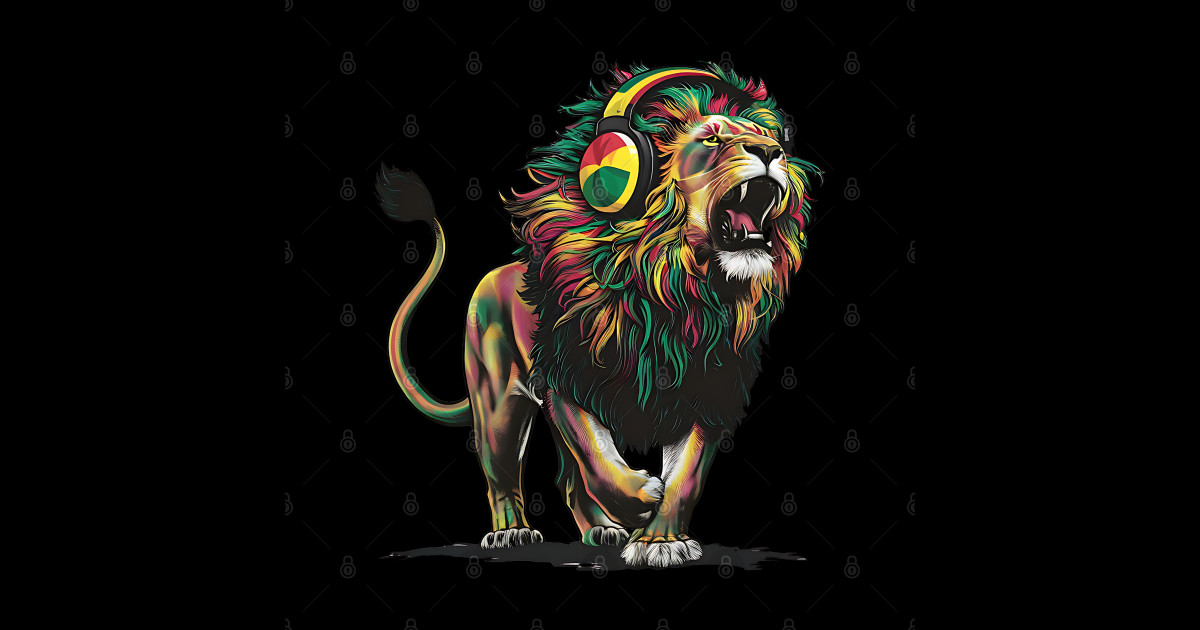 Jamaican Lion Jamaican Rasta Flag Lion Of Judah Reggae Music - Reggae ...