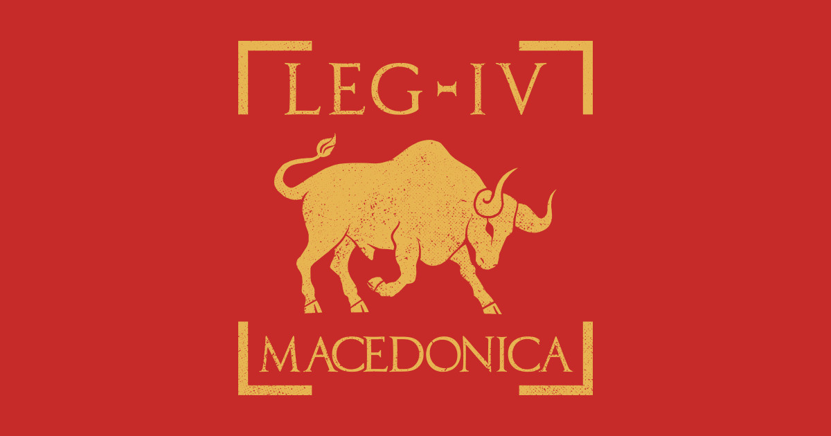 Legio IV Macedonica Bull Emblem Roman Legion - Vexillum - T-Shirt ...