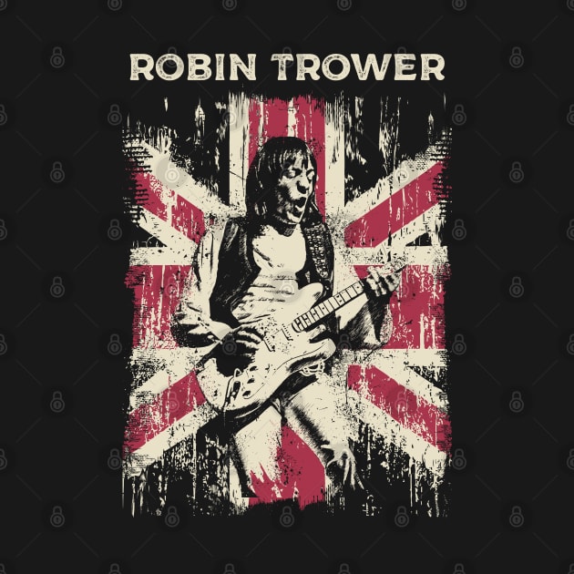 Vintage Distressed Robin Trower - Robin Trower - T-Shirt | TeePublic