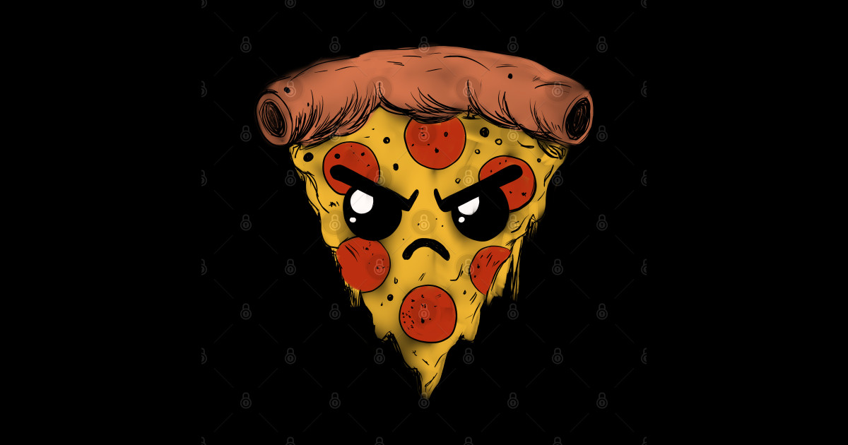 Grumpy Pizza Sticker | Hidden Door