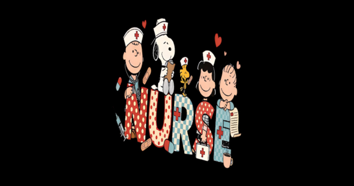 Christmas Peanuts Nurse, Snoopy Nurse Holiday, Festive Medical Gift, Valentines Day Gift for ...
