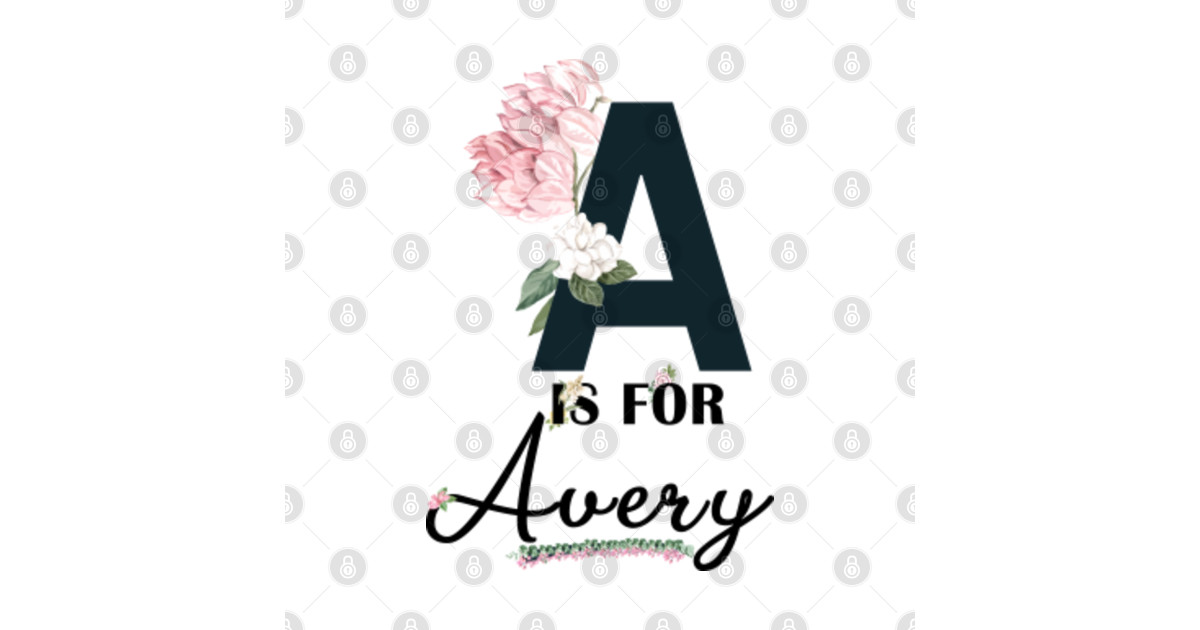 Alphabet Girl Name A Is For Avery Girly Cute Mom Sister Gift Idea alphabet-girl-name-a-is-for-avery-girly-cute-mom-sister-gift-idea