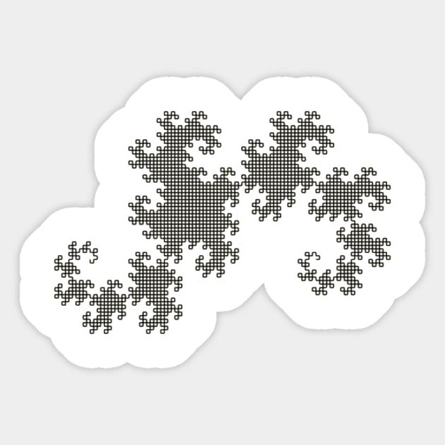 Dragon Curve - Dragon Curve - Sticker | TeePublic