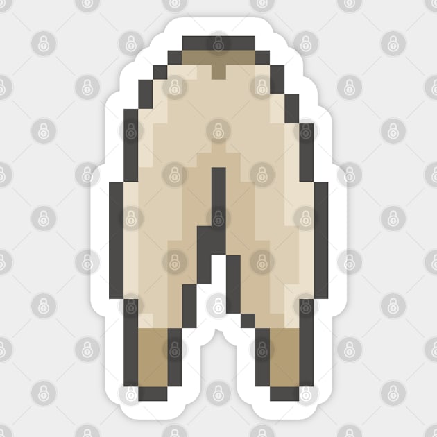 pants pixel art - Pants - Sticker | TeePublic