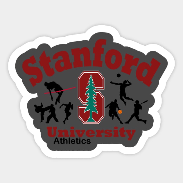 athletics of stanford university - Stanford University - Sticker ...