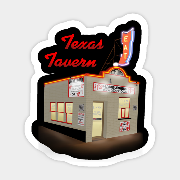 Texas Tavern - Roanoke - Sticker | TeePublic