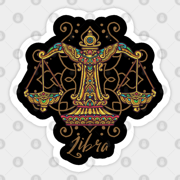 Libra - Libra Zodiac - Sticker | TeePublic