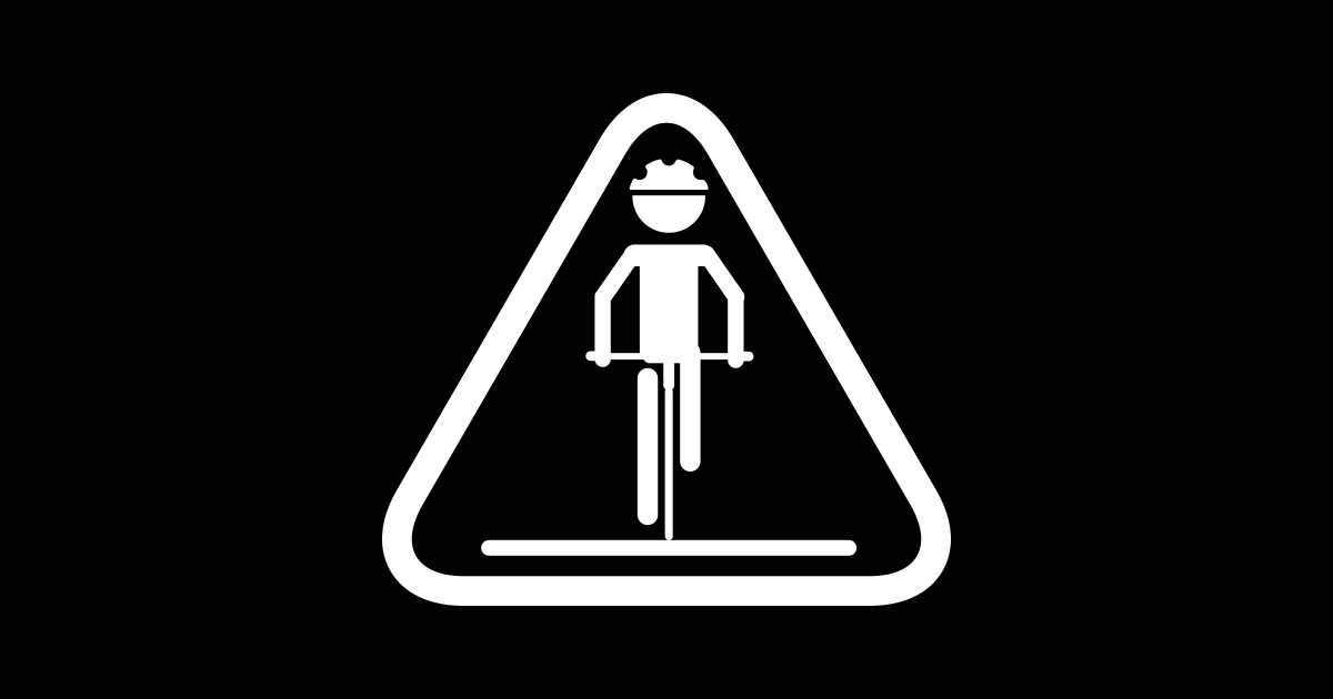 cycler sign - Bike - Sticker | TeePublic