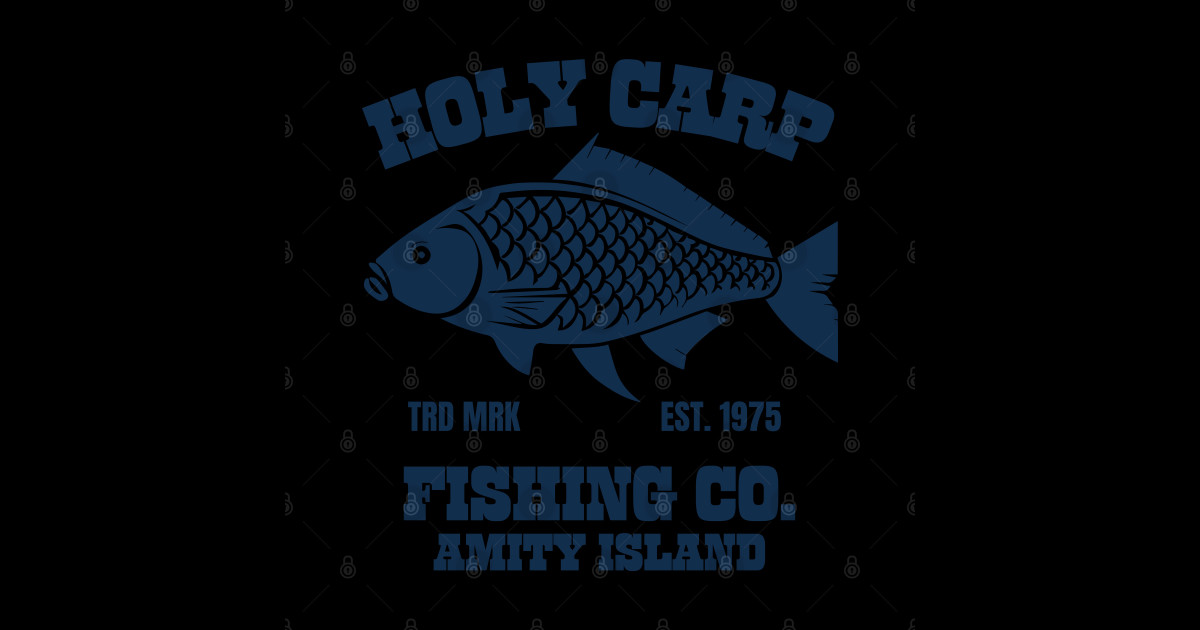 Holy Carp Fishing Co. Amity Island - Holy Carp Fishing - Sticker ...