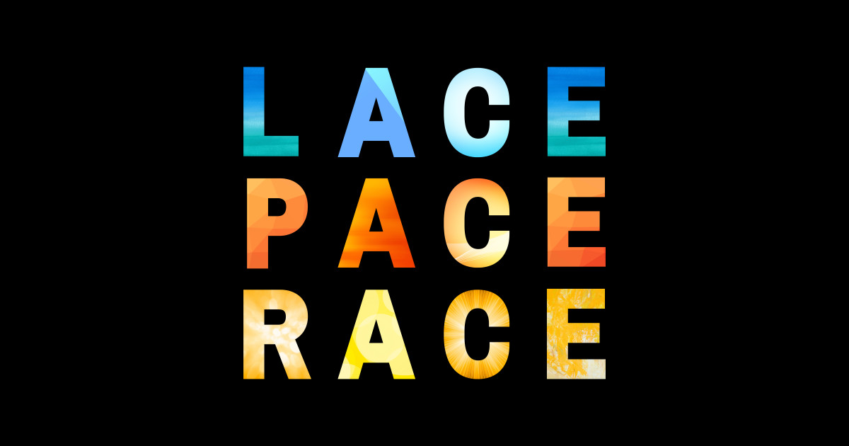 Lace Pace Race - Running - Sticker | TeePublic