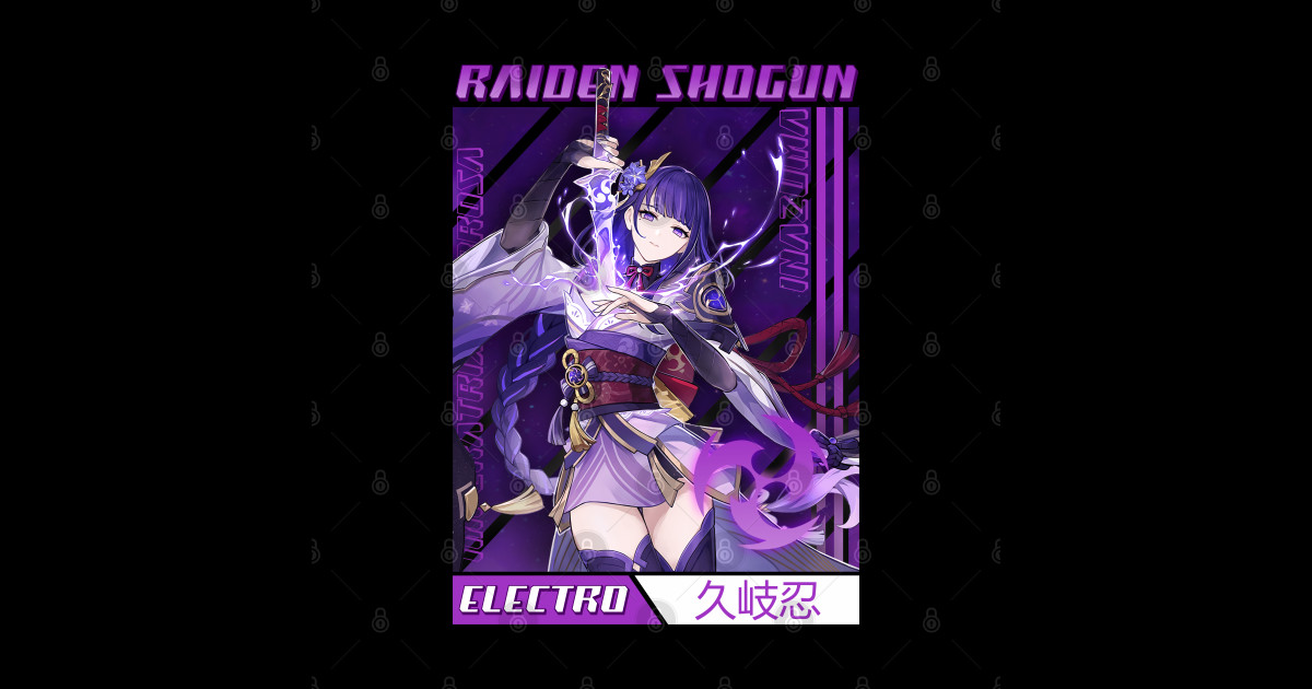 Raiden Shogun - Genshin Impact - Posters and Art Prints | TeePublic