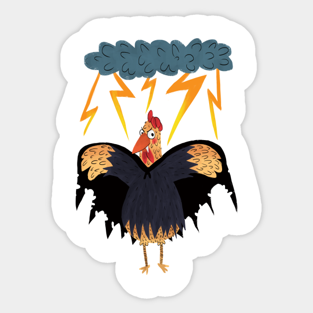 Dracula Chicken - Halloween - Sticker | TeePublic