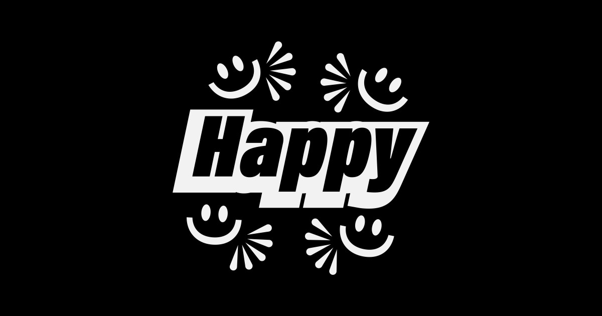 Happy being happy logo design - Happy Being Happy Logo Design - Sticker ...