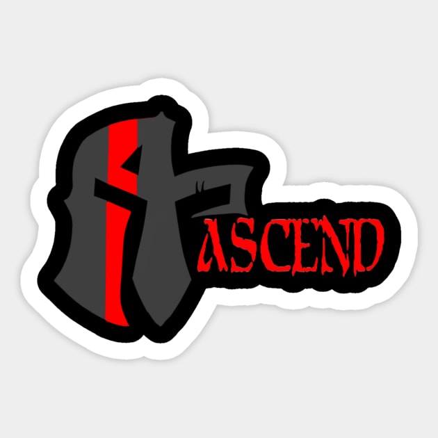 ASCEND Red Line - Firefighter - Sticker | TeePublic