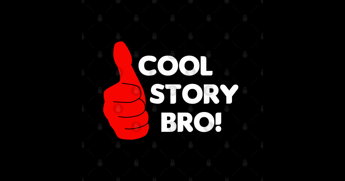 Thumbs Up - Cool Story Bro! - Deadpool - Sticker | TeePublic