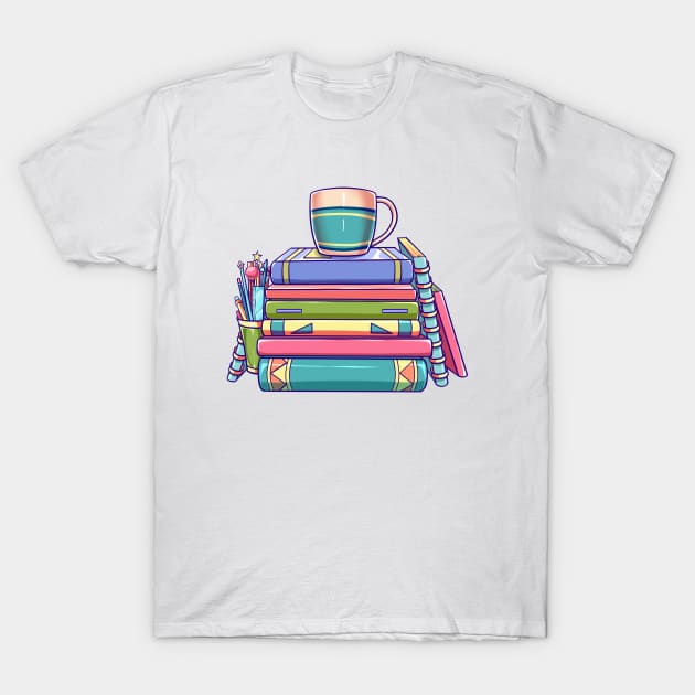 Books and notebooks for school - Books - T-Shirt | TeePublic